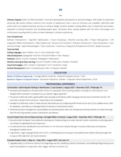 Software Engineer Resume Example - Resume Thrive